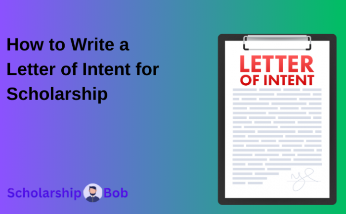 How to Write a Letter of Intent for Scholarship (4 Samples Included ...